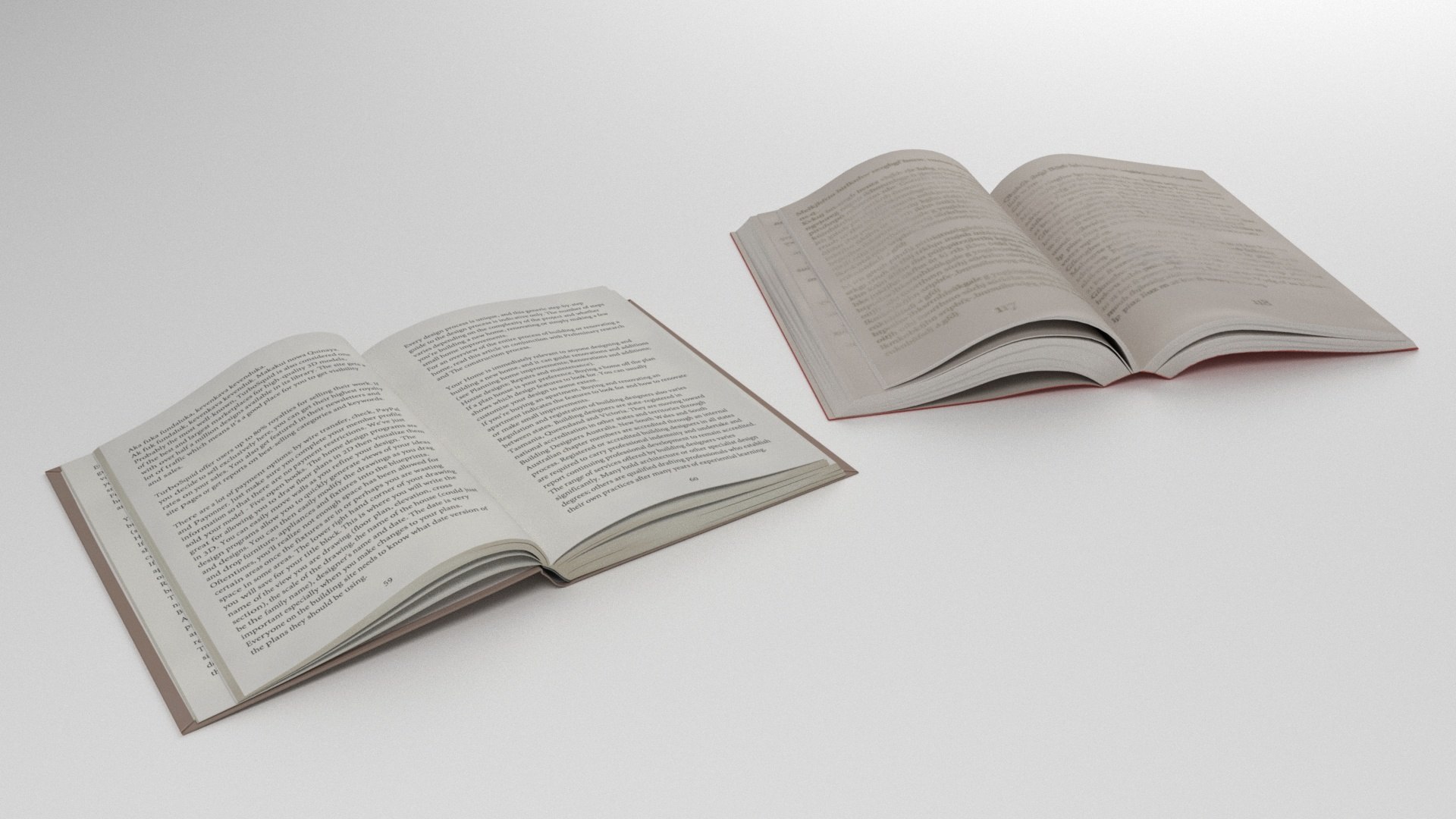 Open books soft binding 3D model - TurboSquid 1484510