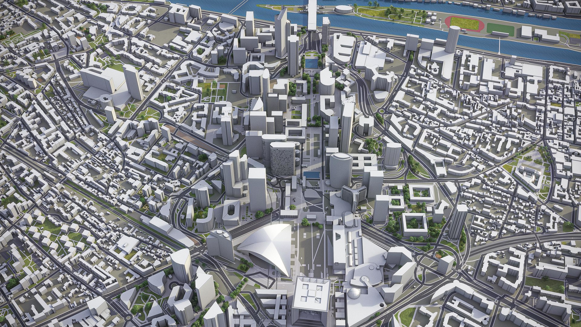 3D la defense - paris - TurboSquid 1484531