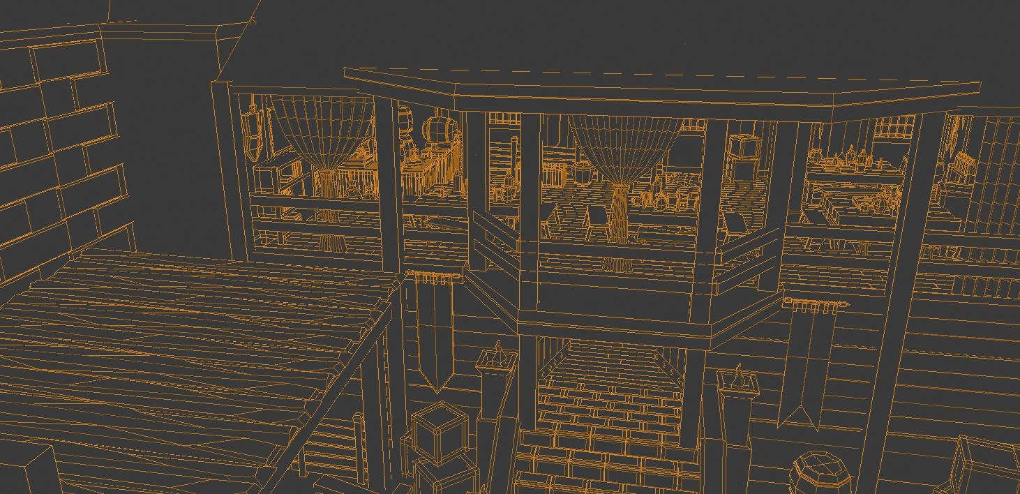 3D medieval guild hall - TurboSquid 1479837