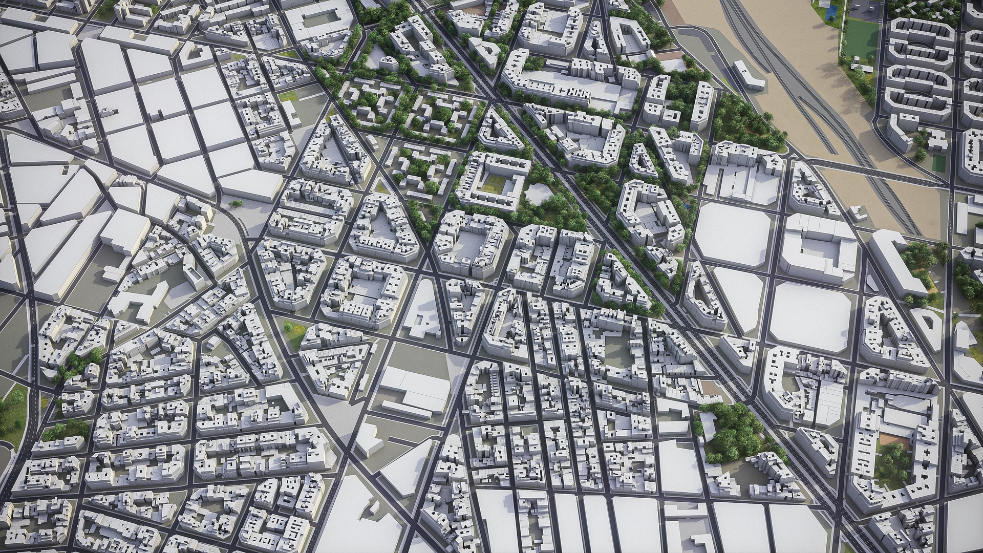 City barcelona surrounding - 3D model - TurboSquid 1407625