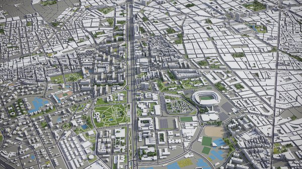 City barcelona surrounding - 3D model - TurboSquid 1407625