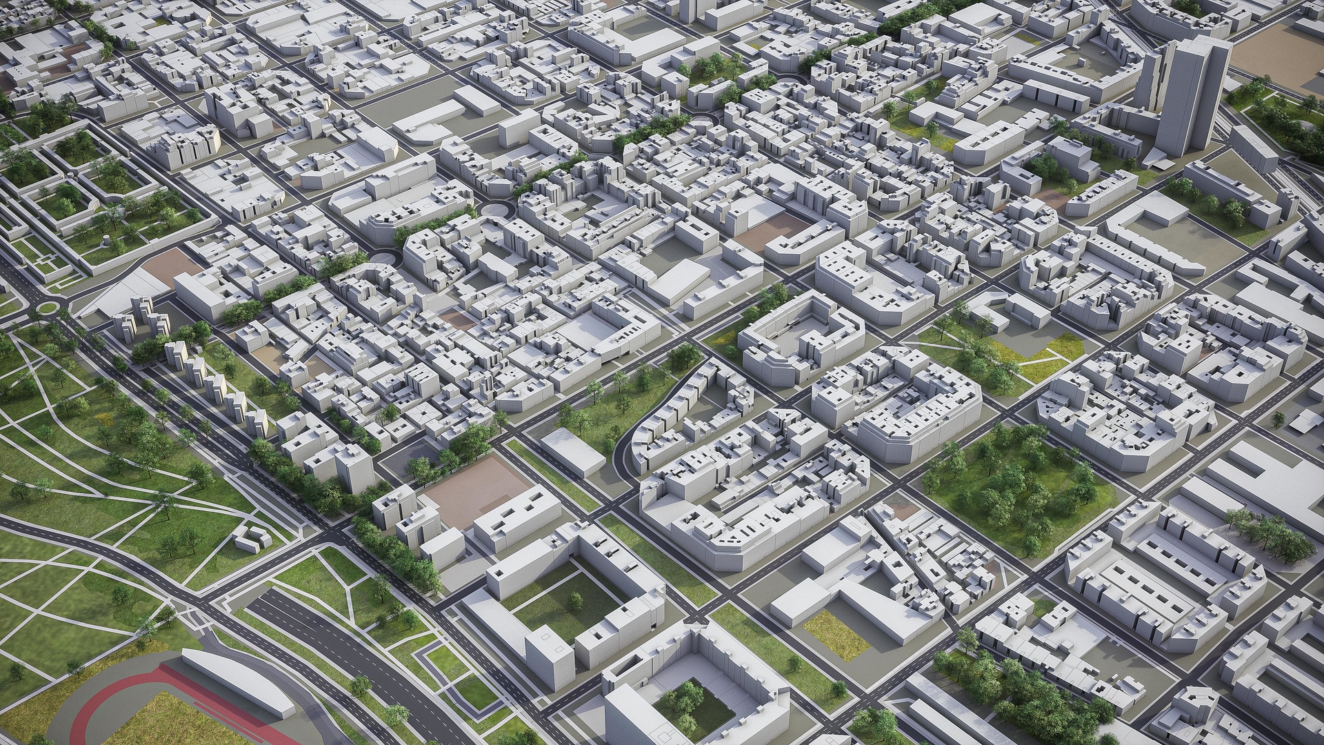 City barcelona surrounding - 3D model - TurboSquid 1407625