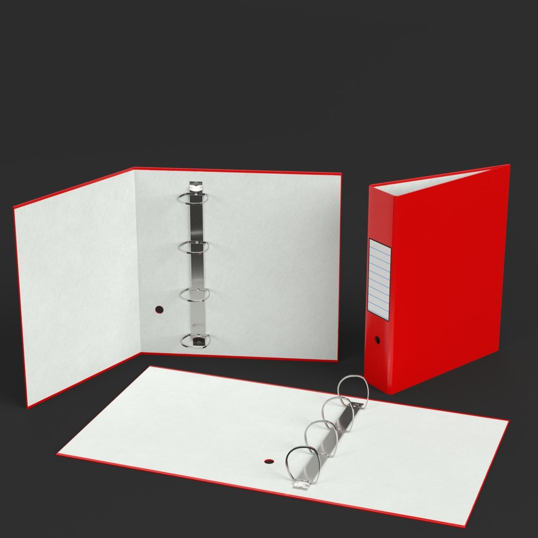 3D big ring binders - TurboSquid 1484933
