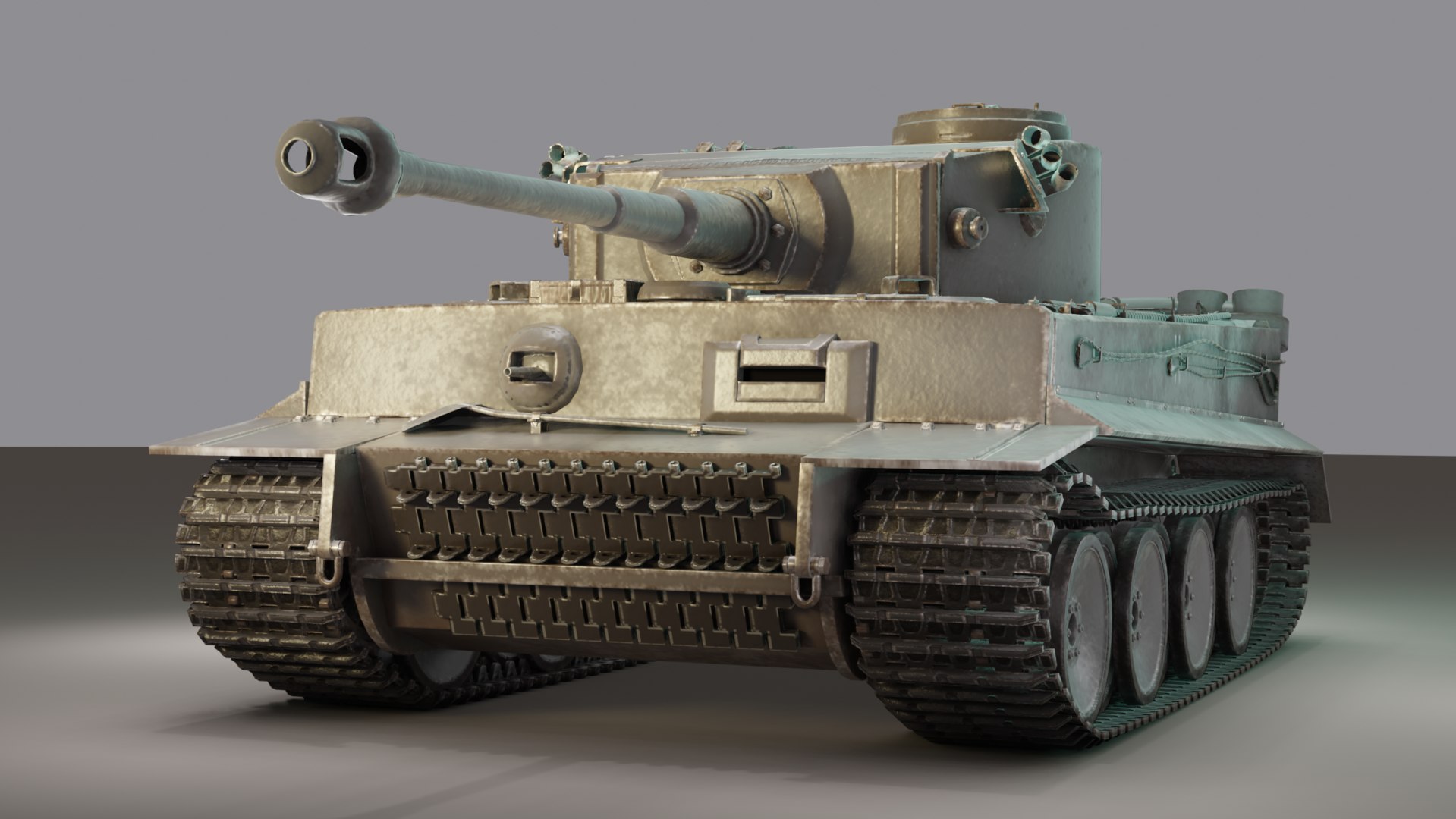 タイガー1戦車-Pz.Kpfw.Tiger Ausf。 E（PBR）3Dモデル - TurboSquid 1484547