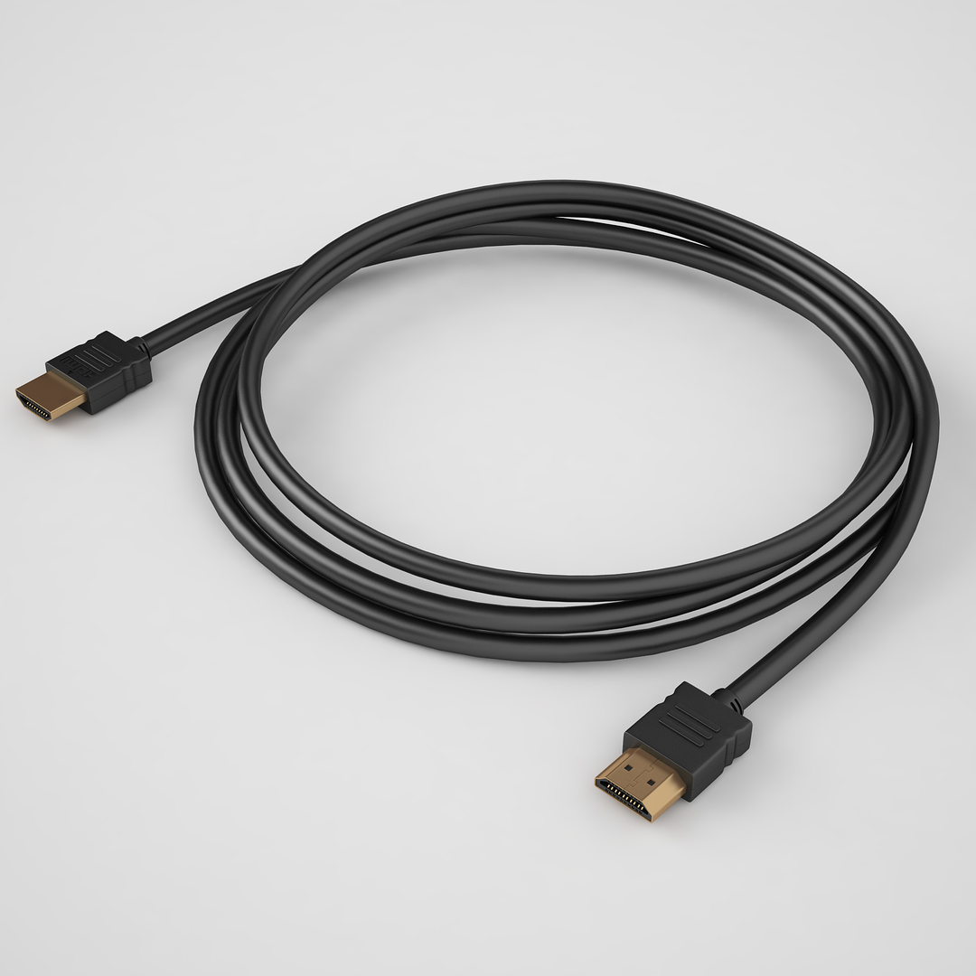 Hdmi cable 3D model - TurboSquid 1485141