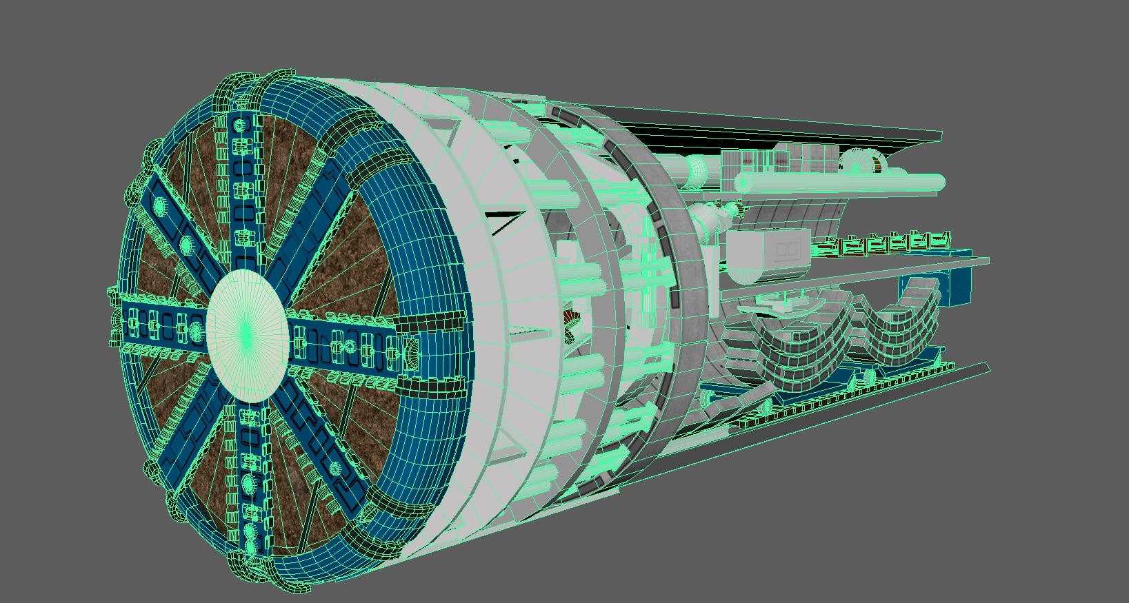 3D tunnel boring machine - TurboSquid 1485150