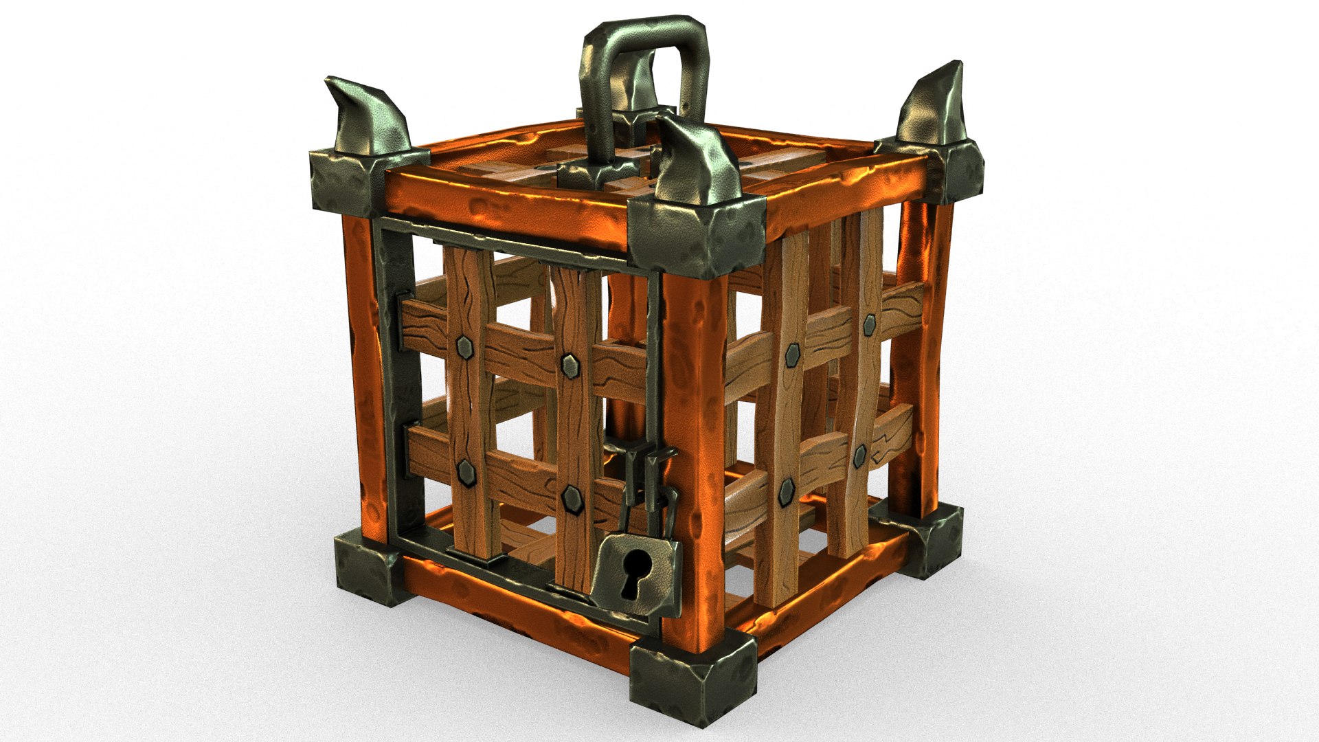 3D stylized cage model - TurboSquid 1485175