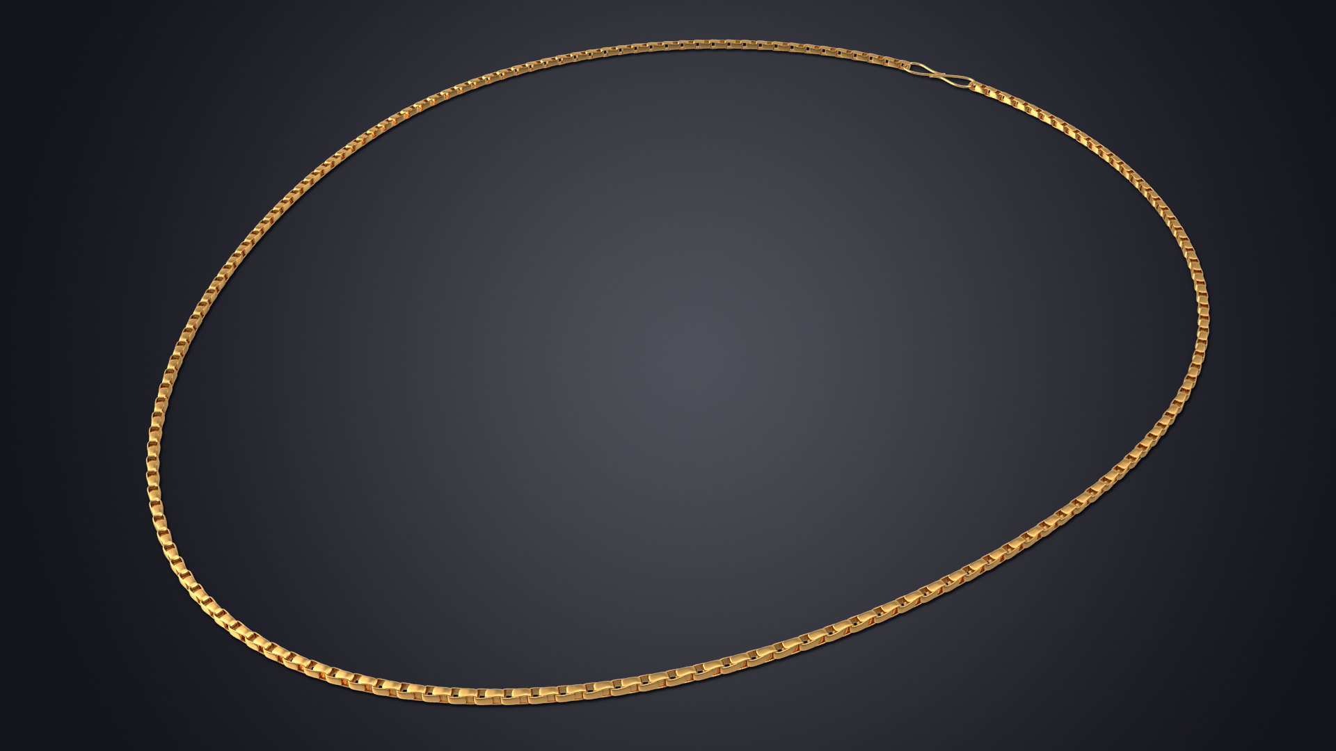 Gold chain necklace 3D model - TurboSquid 1485157