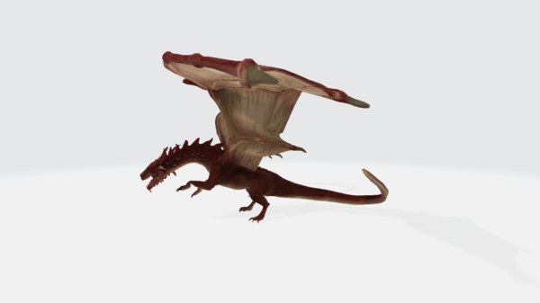 3D red dragon model - TurboSquid 1485188