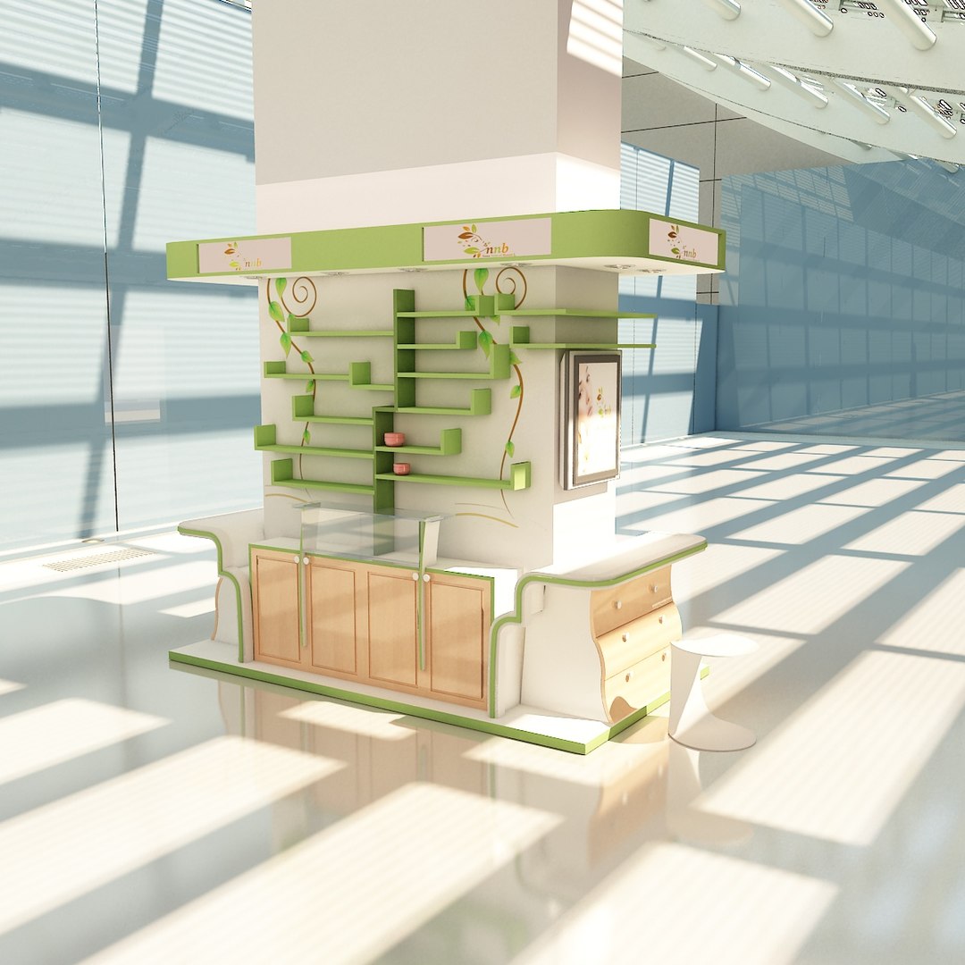 3D kiosks model - TurboSquid 1485401