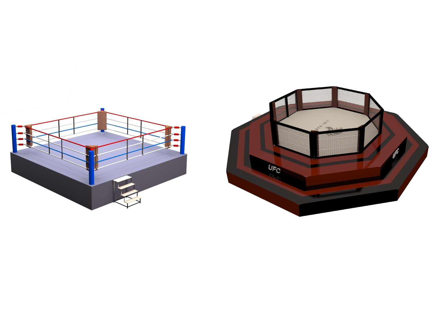 3D arena fight model - TurboSquid 1485436