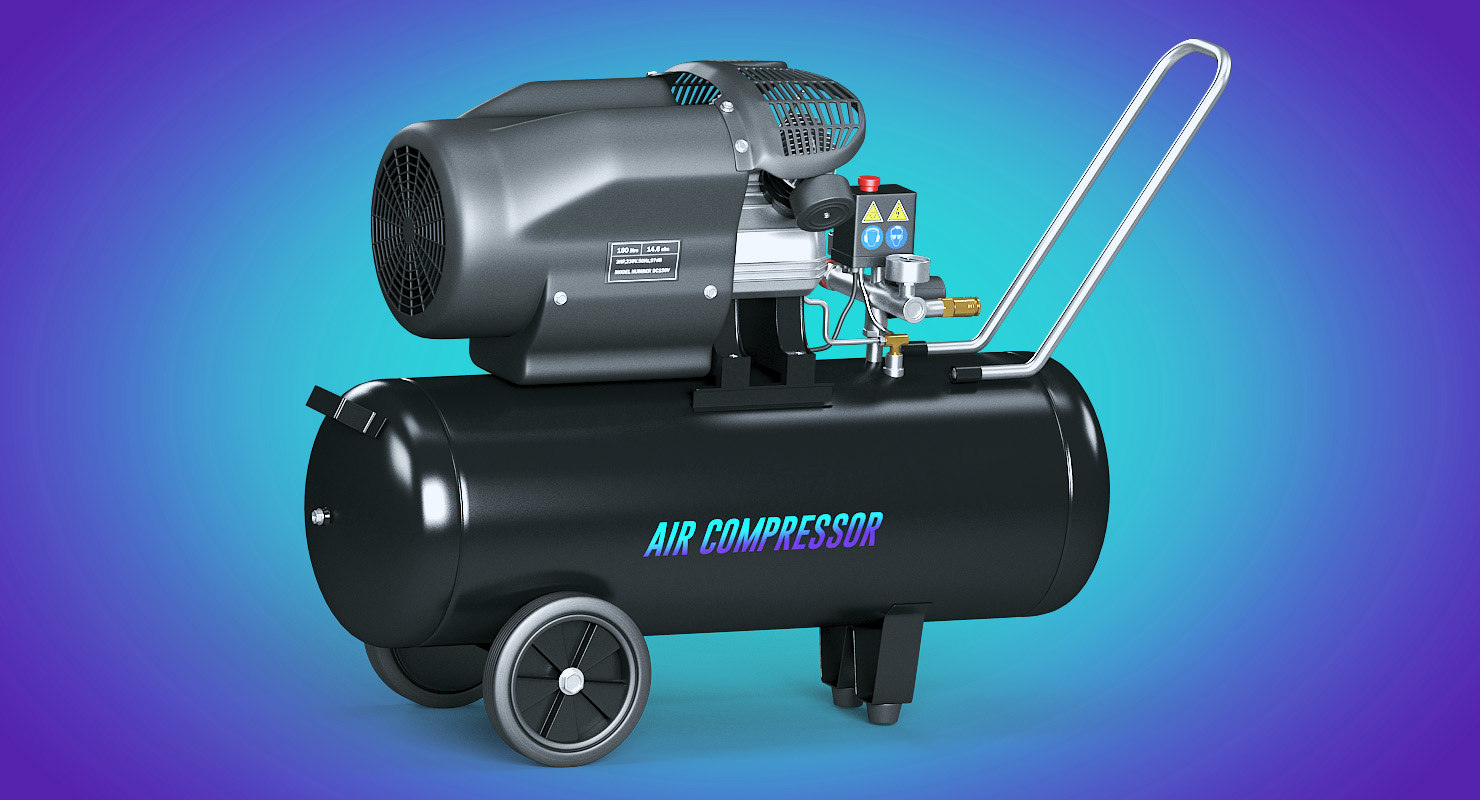 3D air compressor model - TurboSquid 1485450