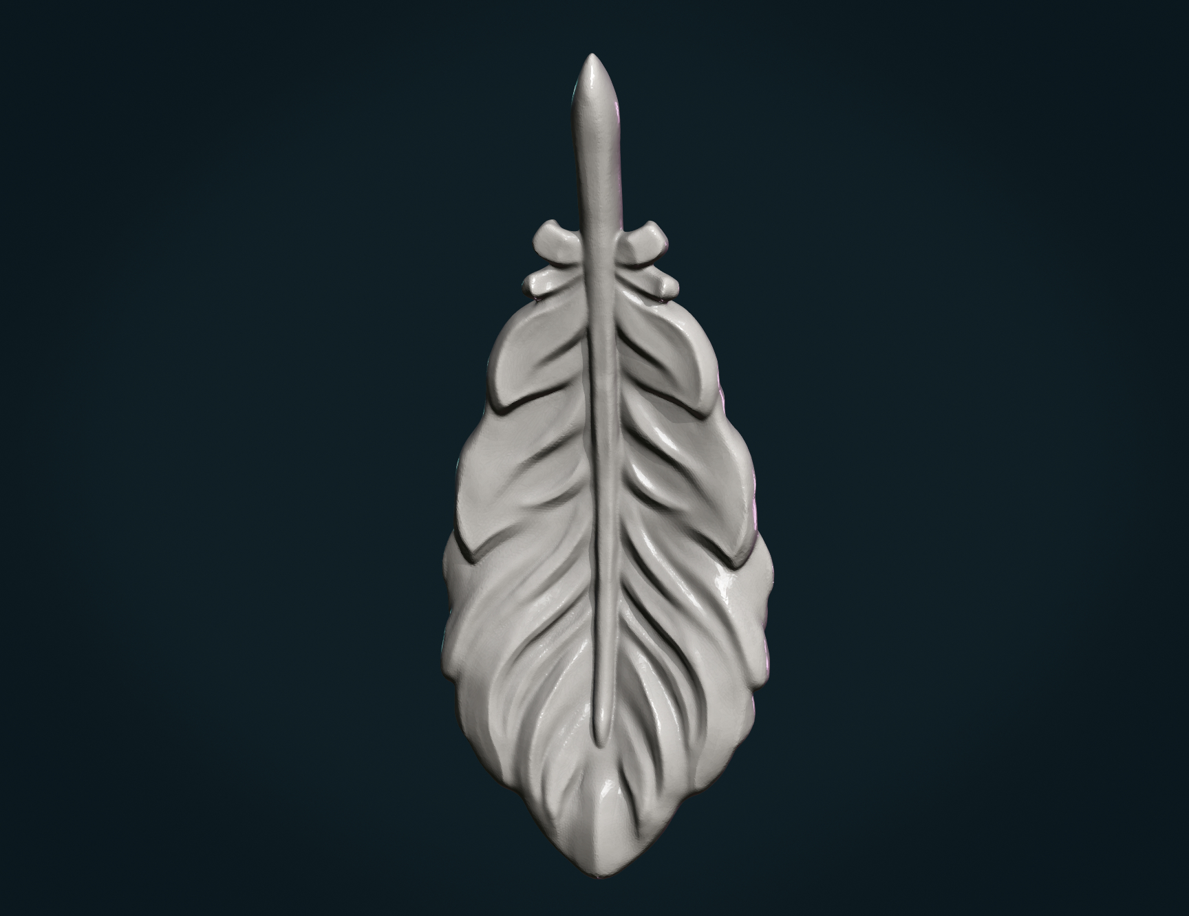 打印准备好的羽毛3D模型 - TurboSquid 1485475