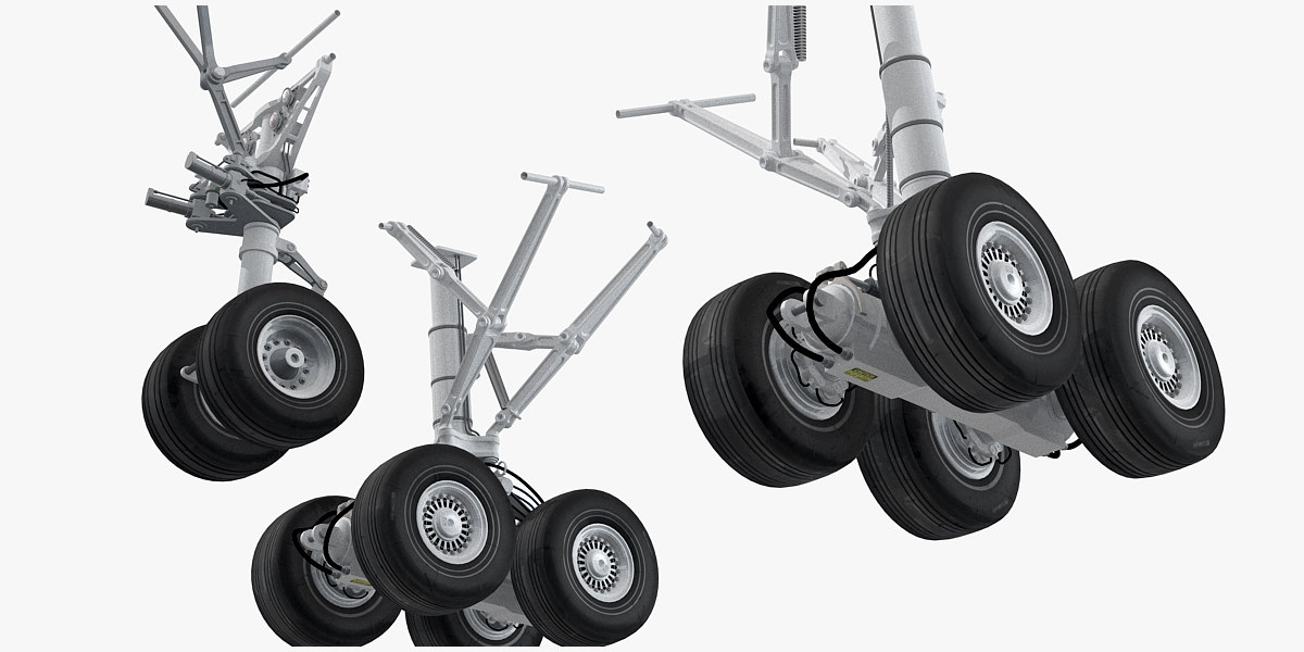 3D model boeing 787 landing gears - TurboSquid 1485577