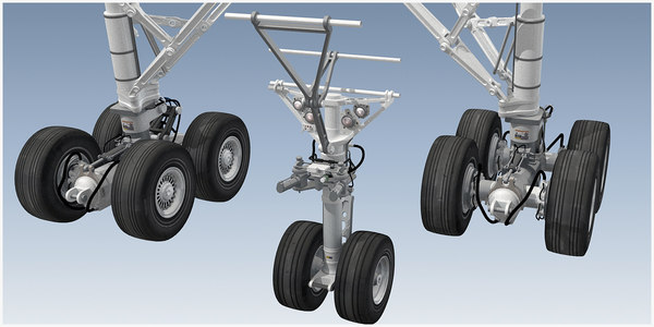 3D model boeing 787 landing gears - TurboSquid 1485577