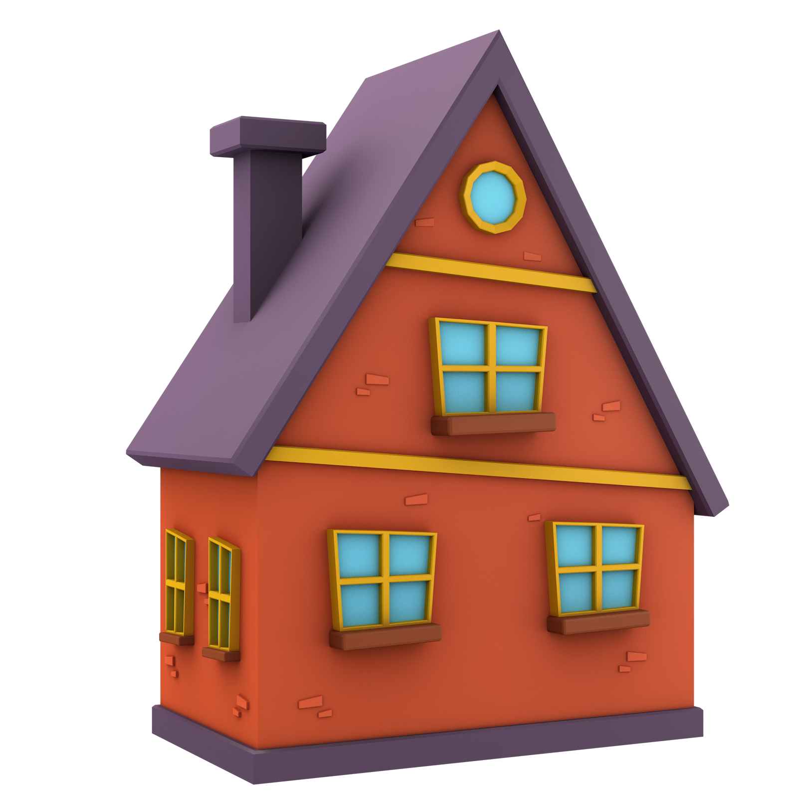 Cartoon house model - TurboSquid 1485622