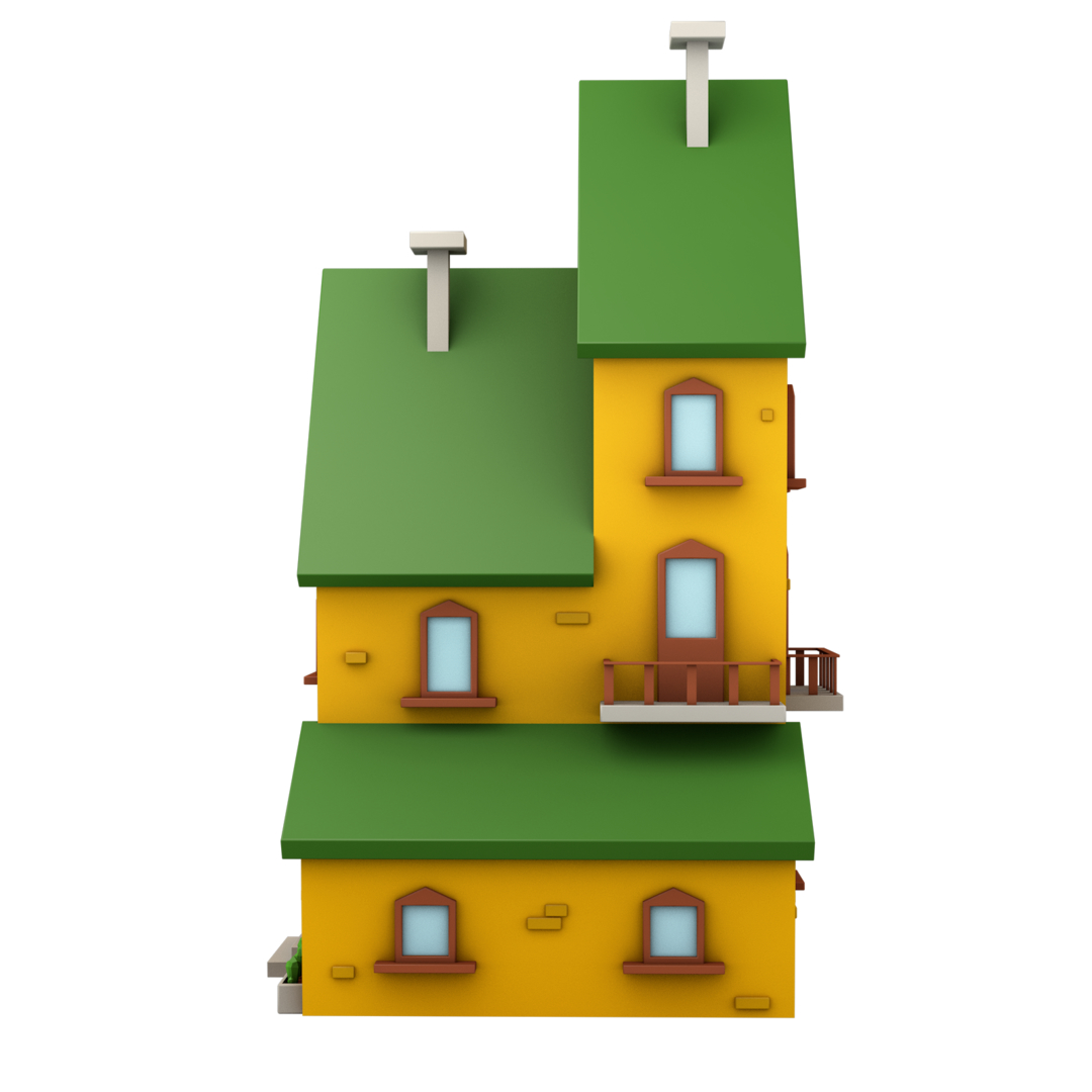 Cartoon house model - TurboSquid 1485622
