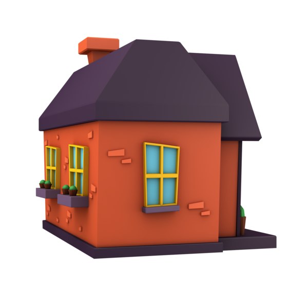Cartoon house model - TurboSquid 1485622