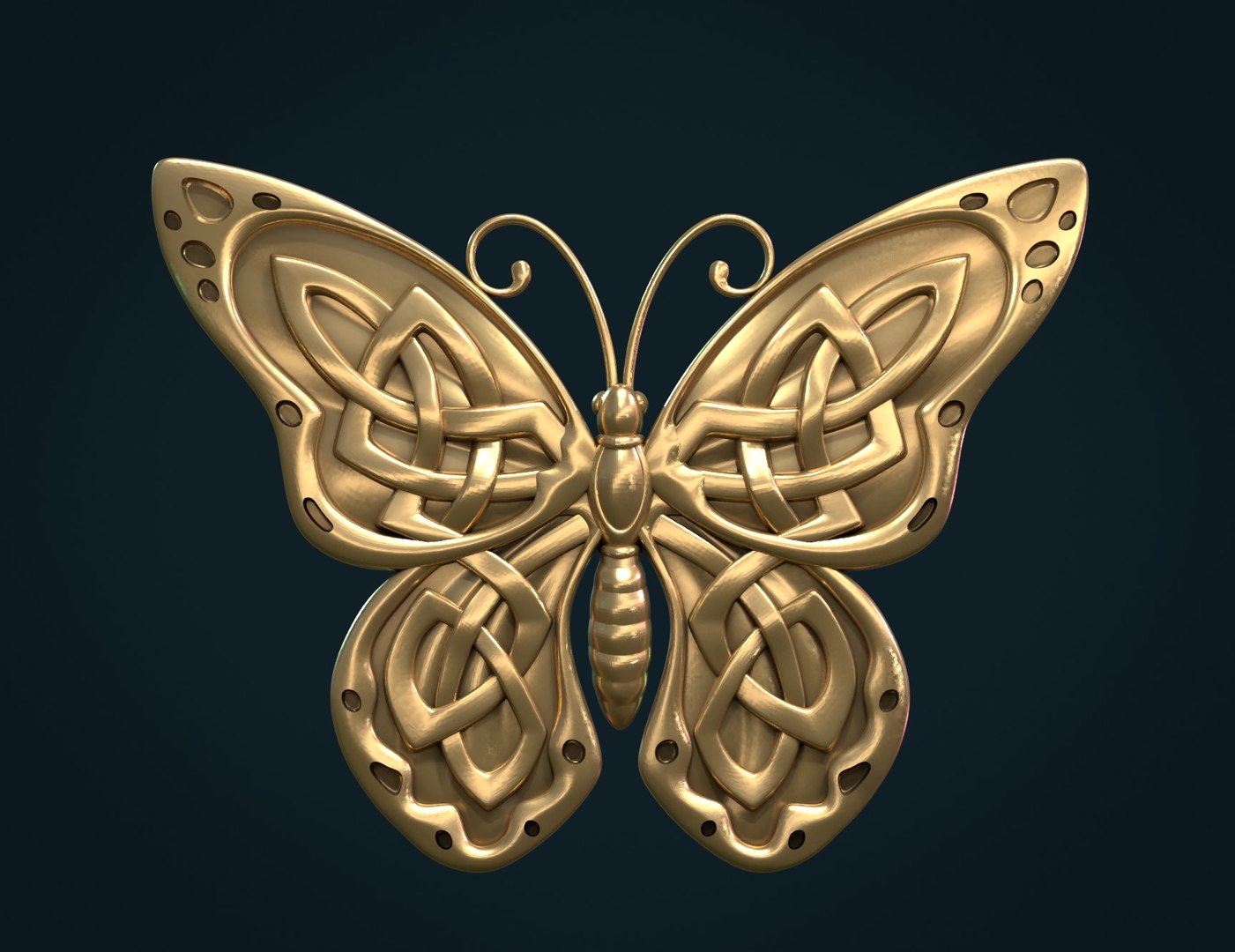 3D butterfly celtic knots - TurboSquid 1485772