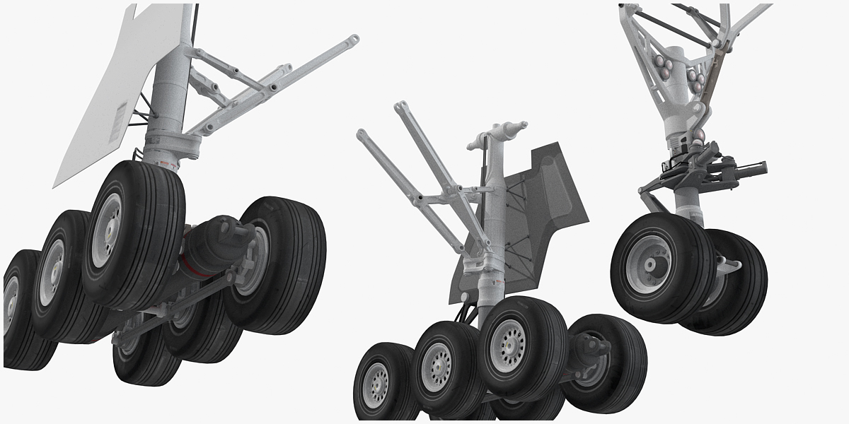 Airbus a350 landing gears model - TurboSquid 1485829