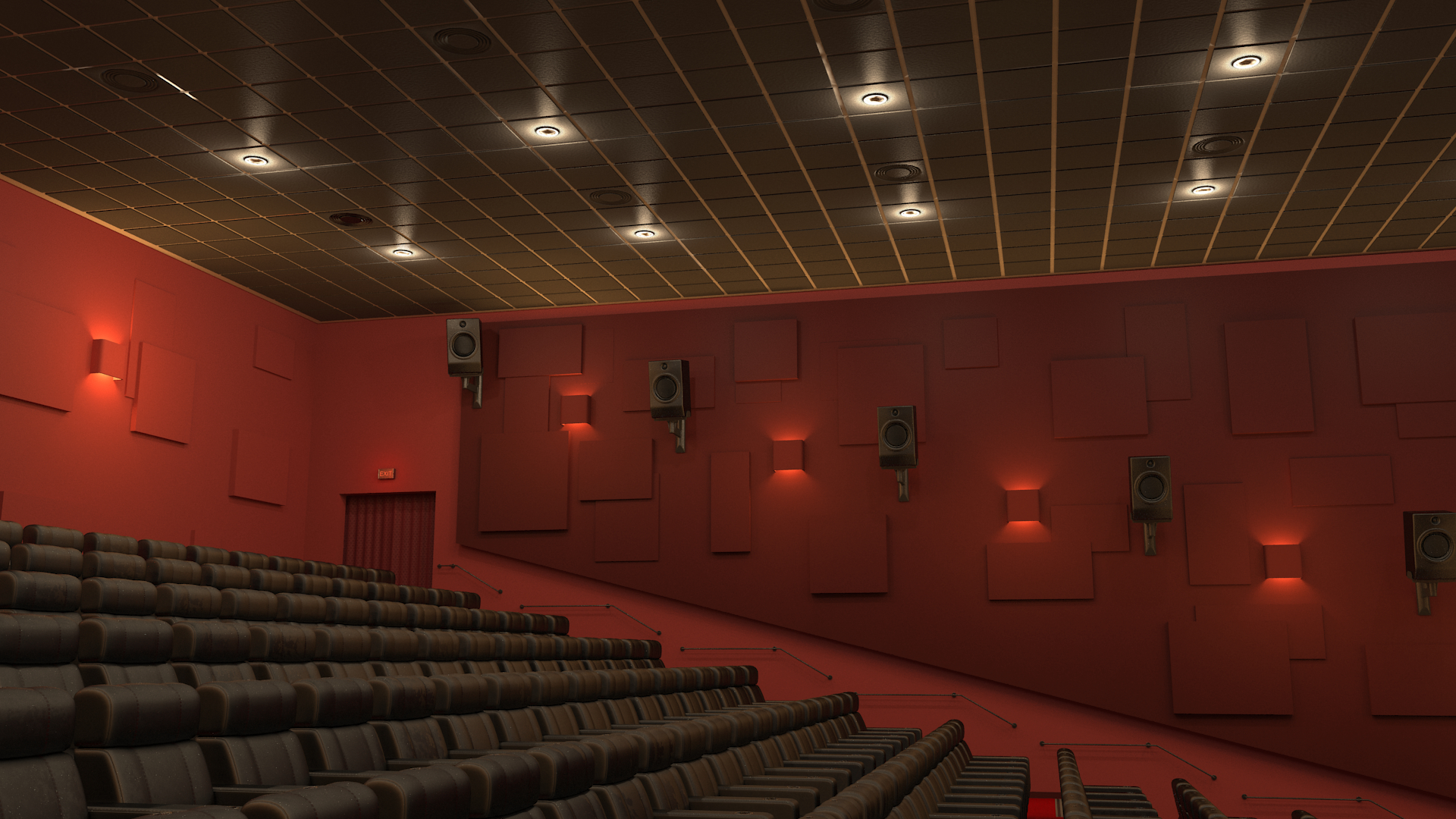 3D model movie theater - TurboSquid 1226876