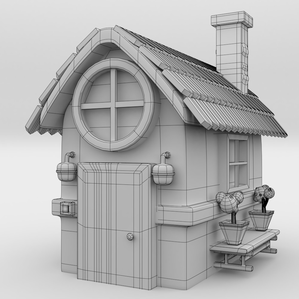 3D cute toy house cartoon - TurboSquid 1485910
