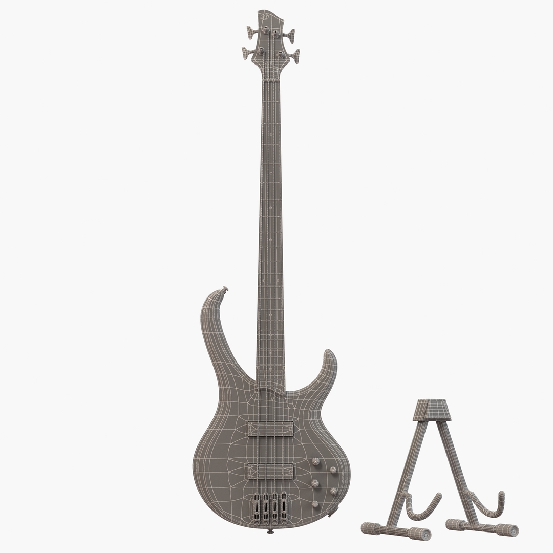 Ibanez bass guitar 3D model - TurboSquid 1485922
