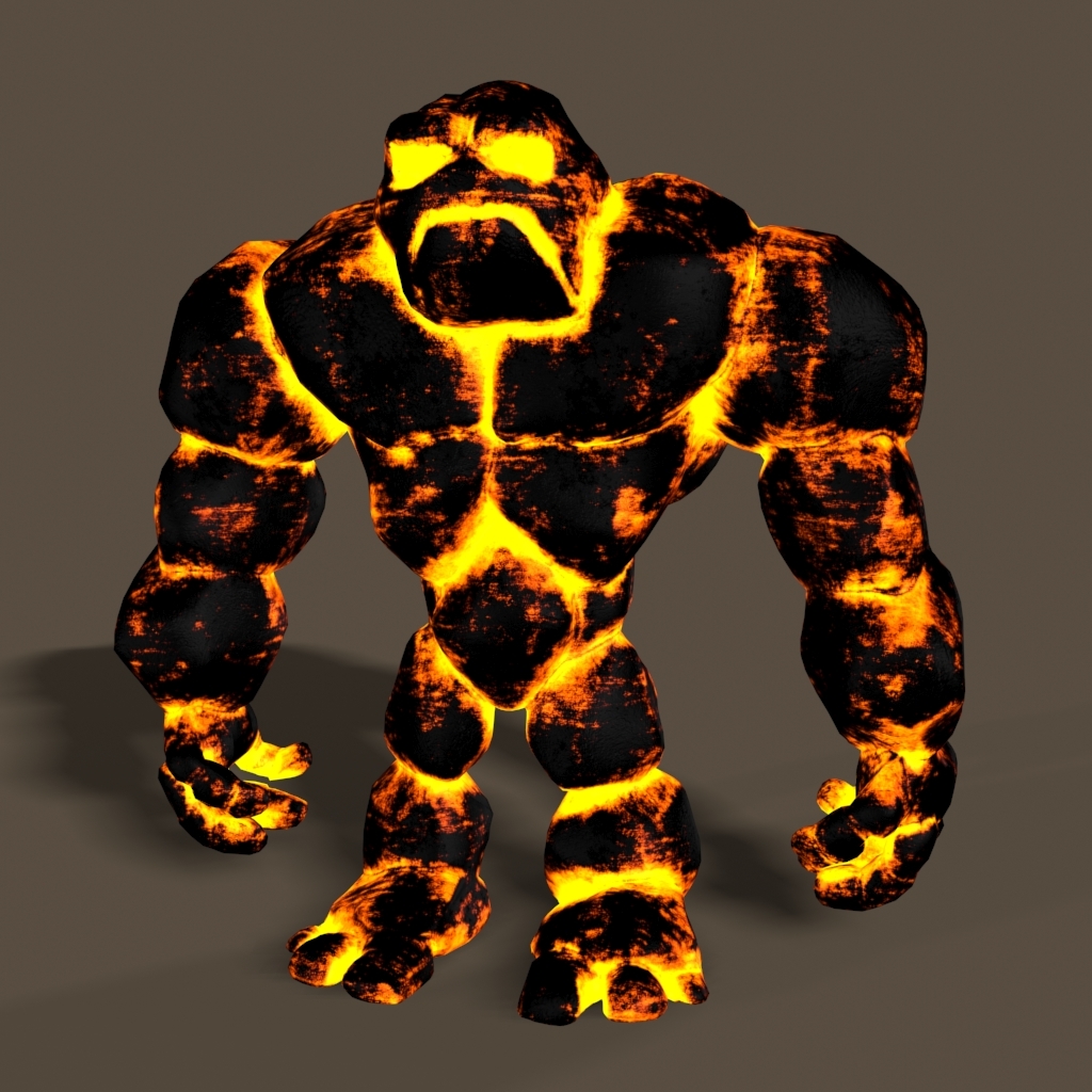 Lava golem 3D model - TurboSquid 1485897