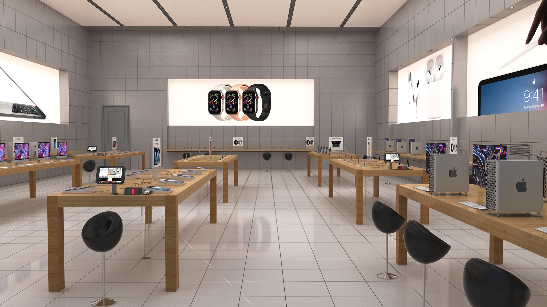 3D apple store model - TurboSquid 1485940