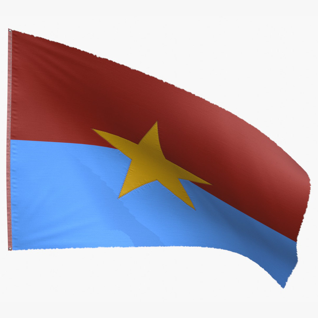 National flag viet cong 3D model - TurboSquid 1485936