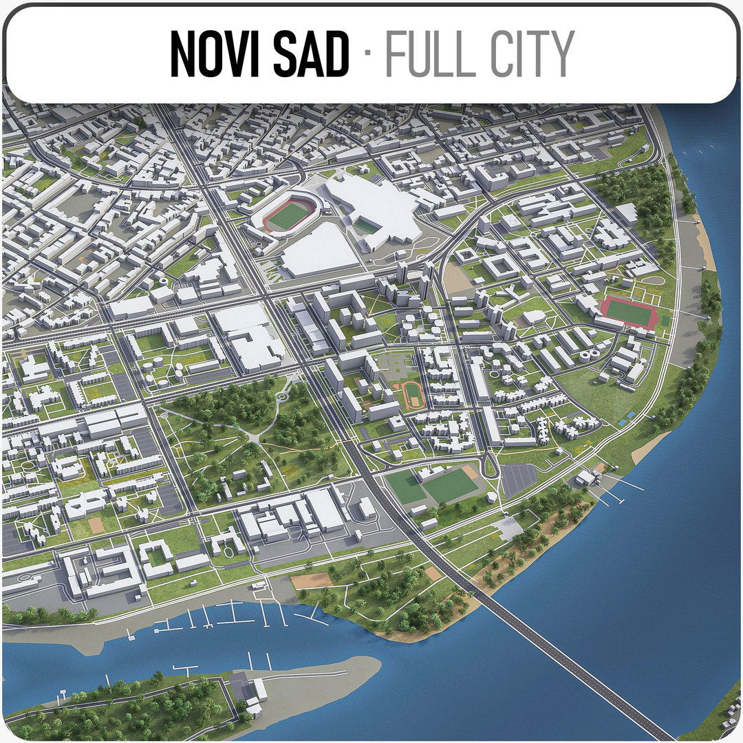 Novi sad surrounding 3D - TurboSquid 1486094