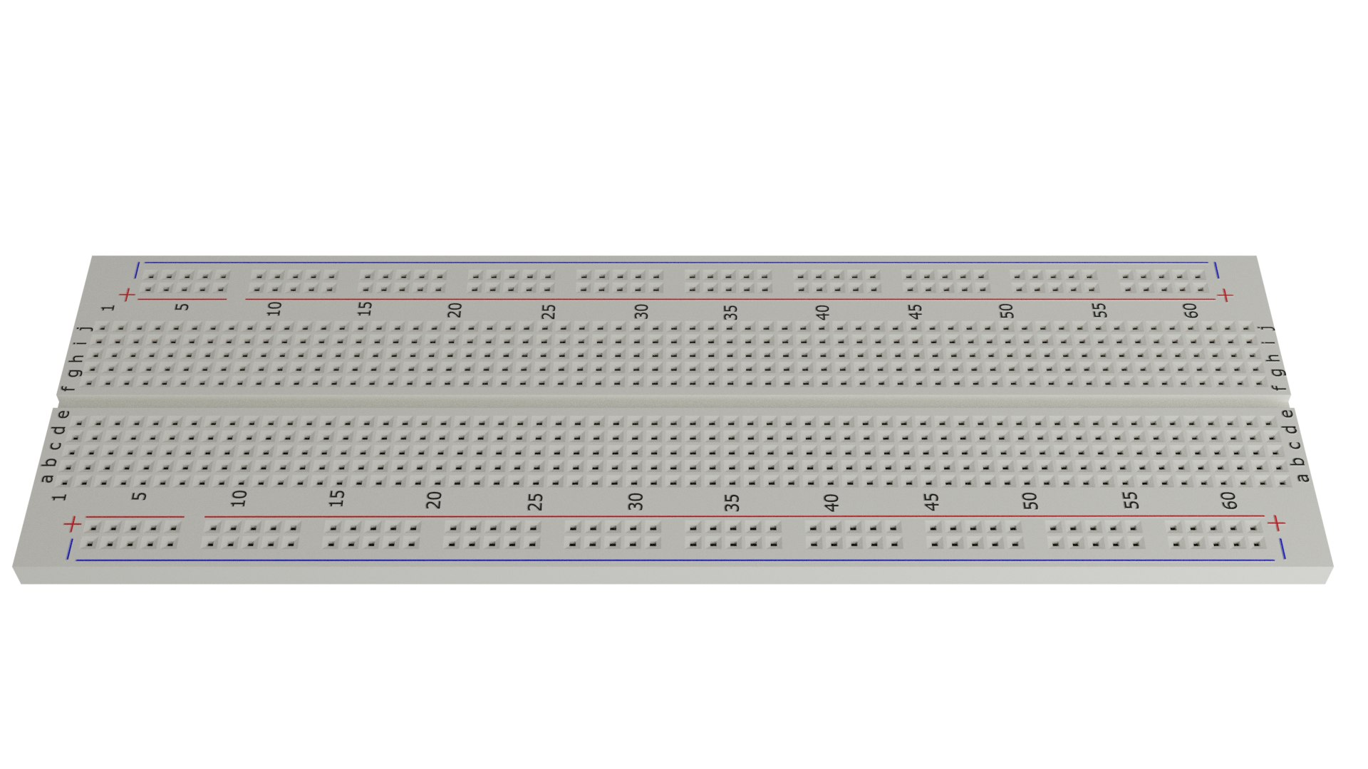 3D breadboard protoboard - TurboSquid 1486150