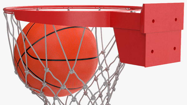 Animierter Basketballball fliegt in den Ring 3D-Modell - TurboSquid 1486260
