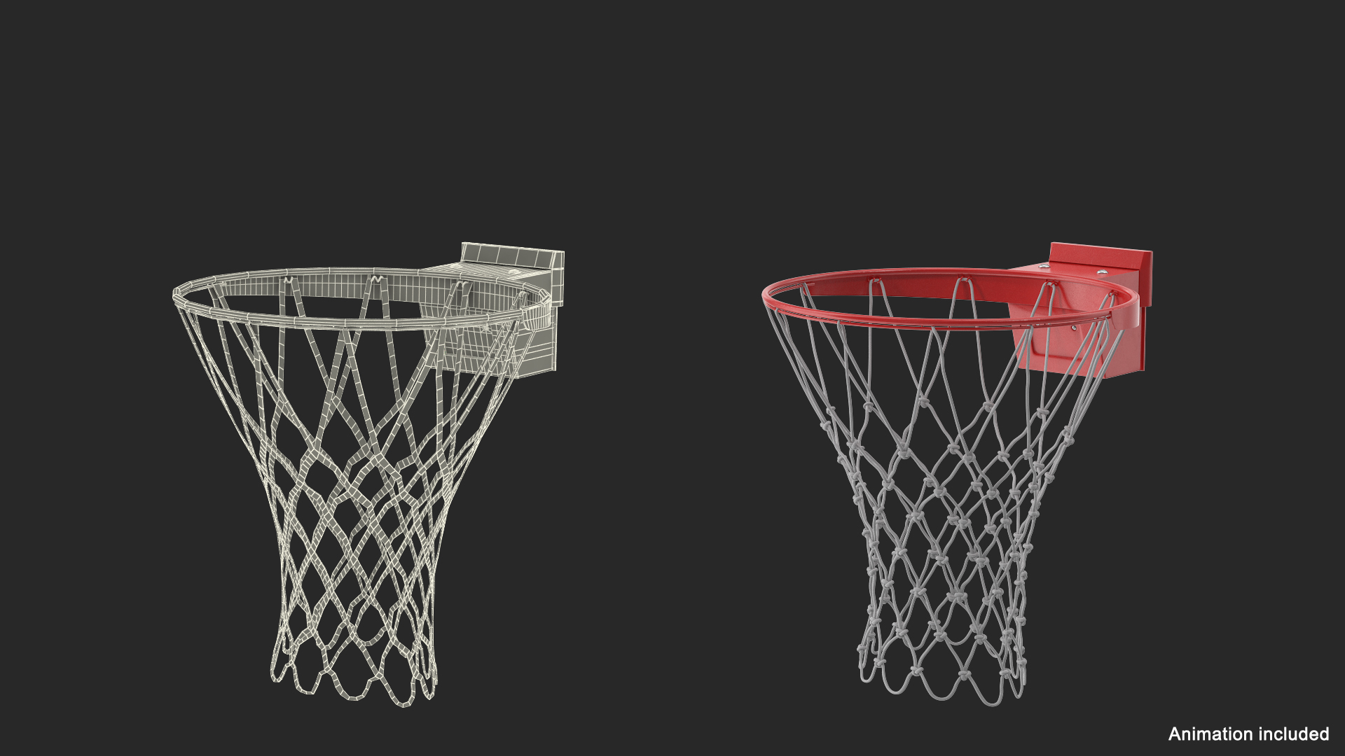 Animierter Basketballball fliegt in den Ring 3D-Modell - TurboSquid 1486260