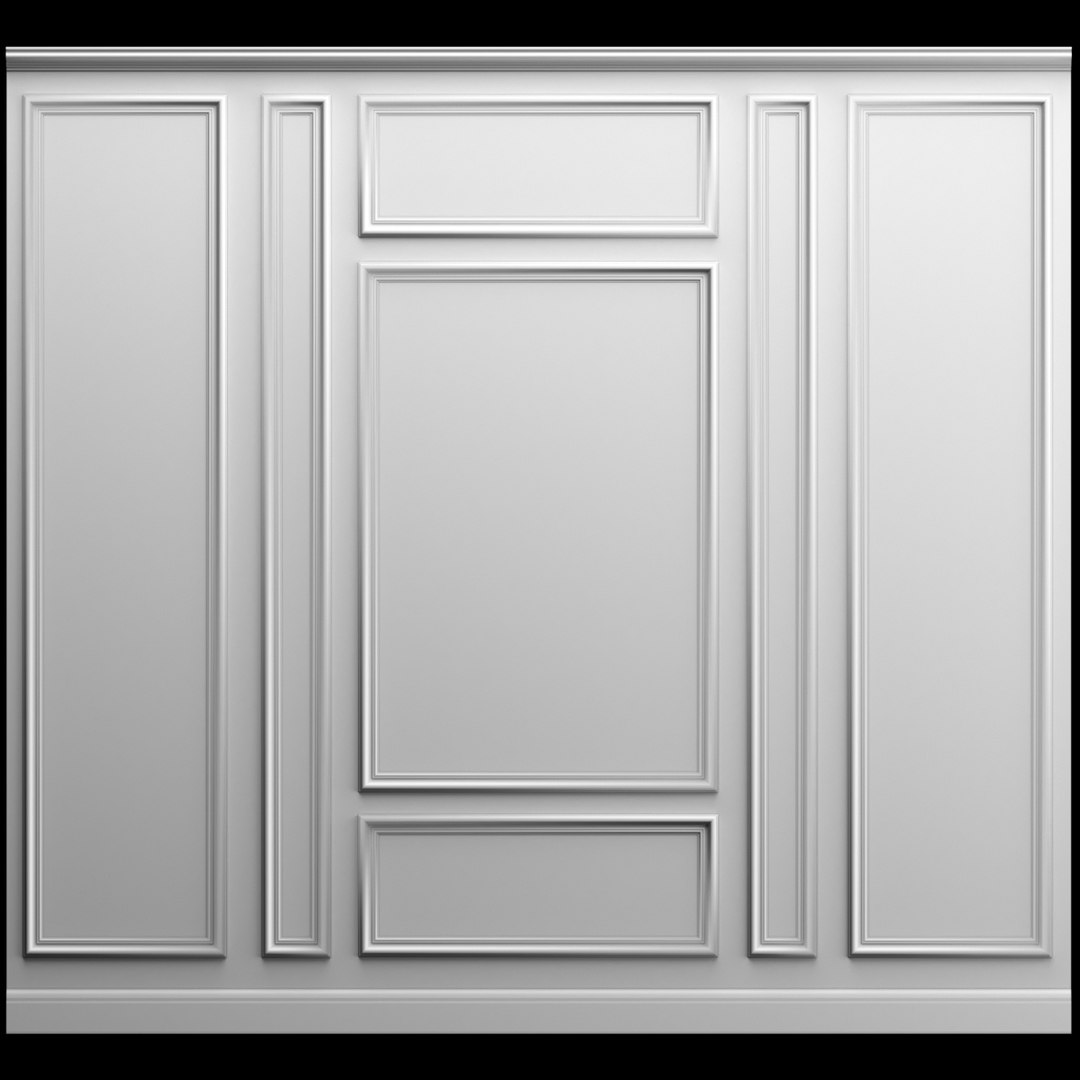 3D molding wall model - TurboSquid 1486290