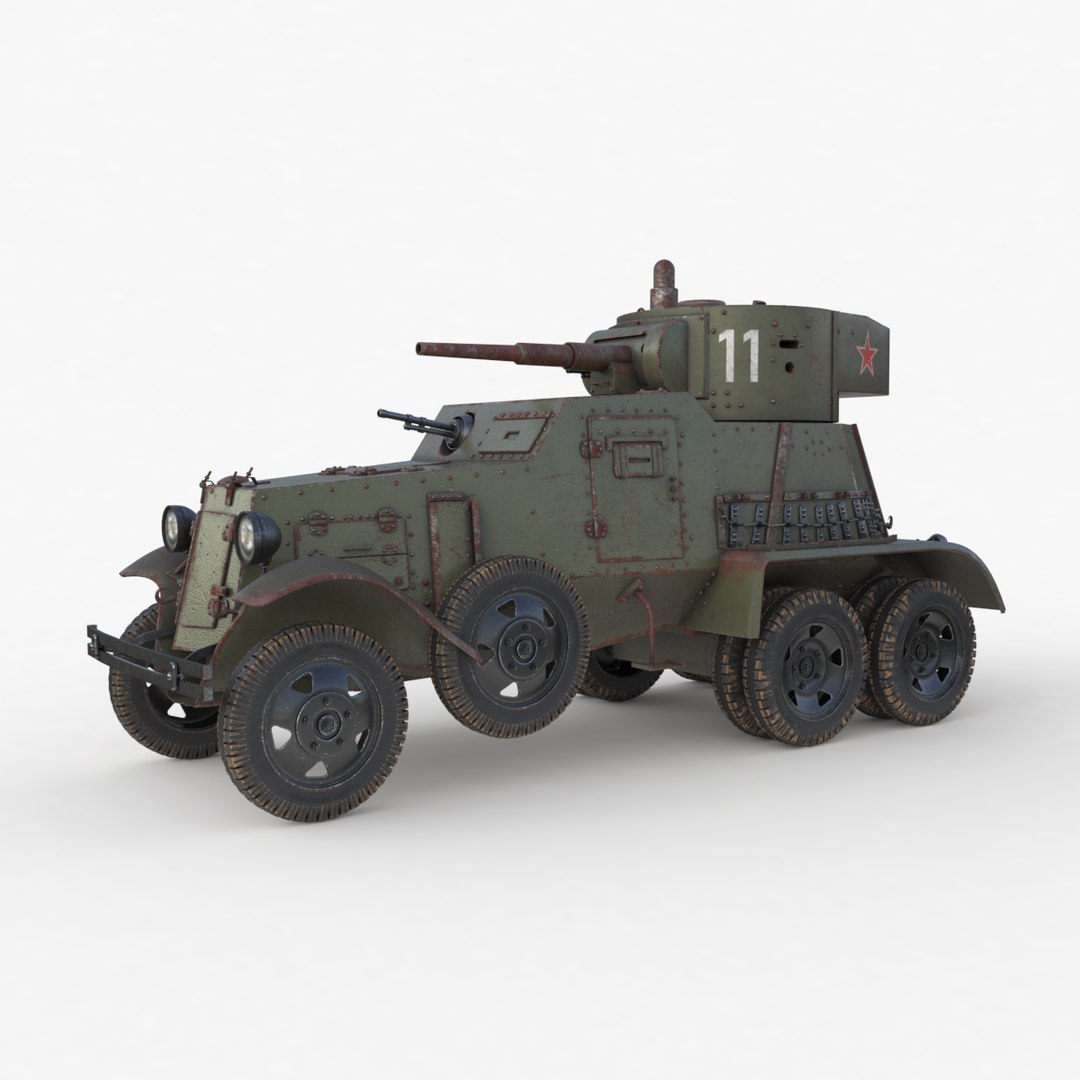 3D ba 6 armored car model - TurboSquid 1486350