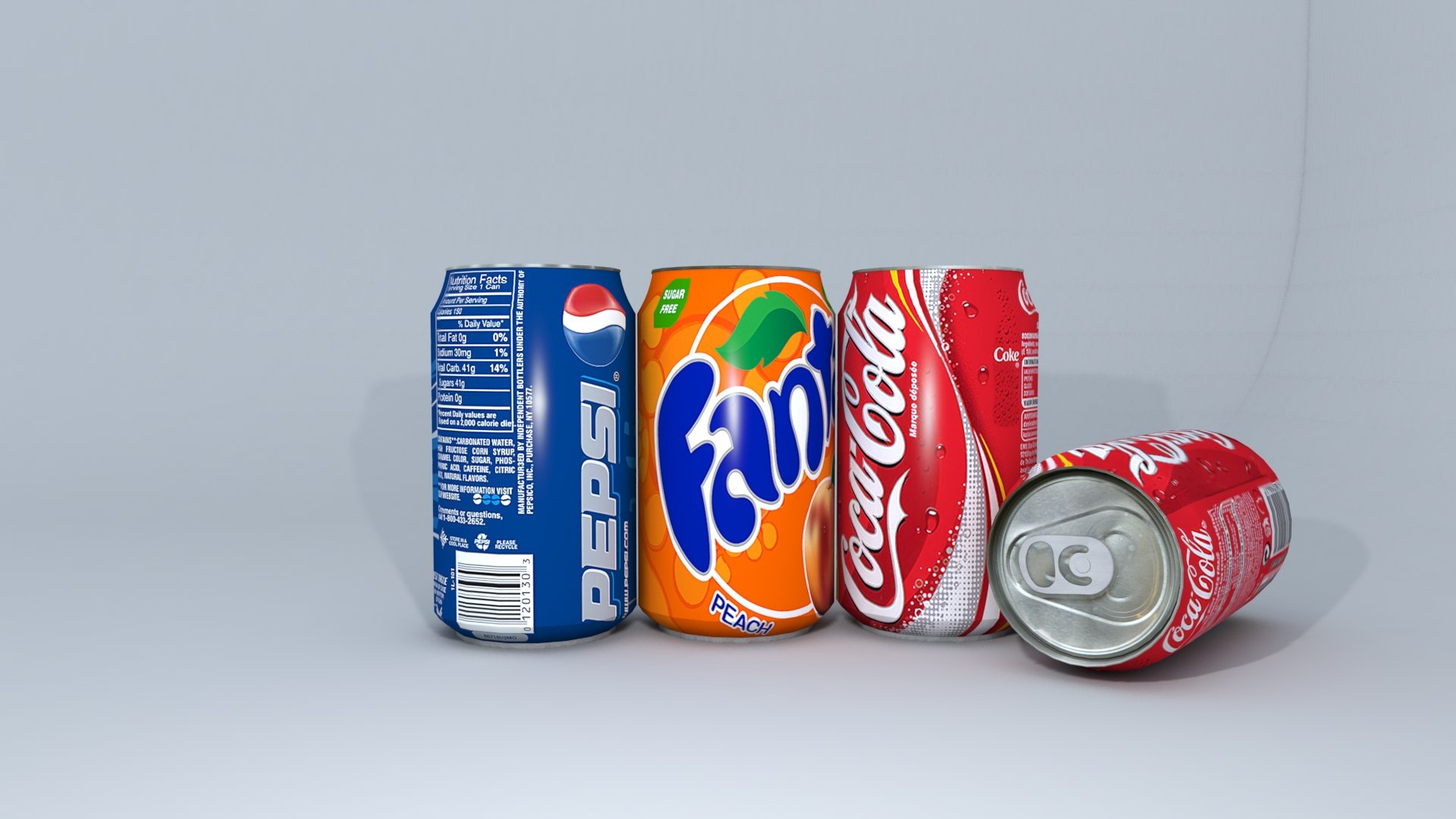 modelo 3d Latas de Bebidas Low Poly - TurboSquid 1486468