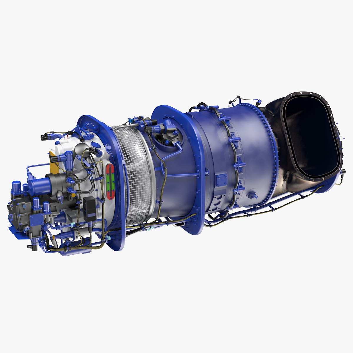3D turboshaft engine - TurboSquid 1486521
