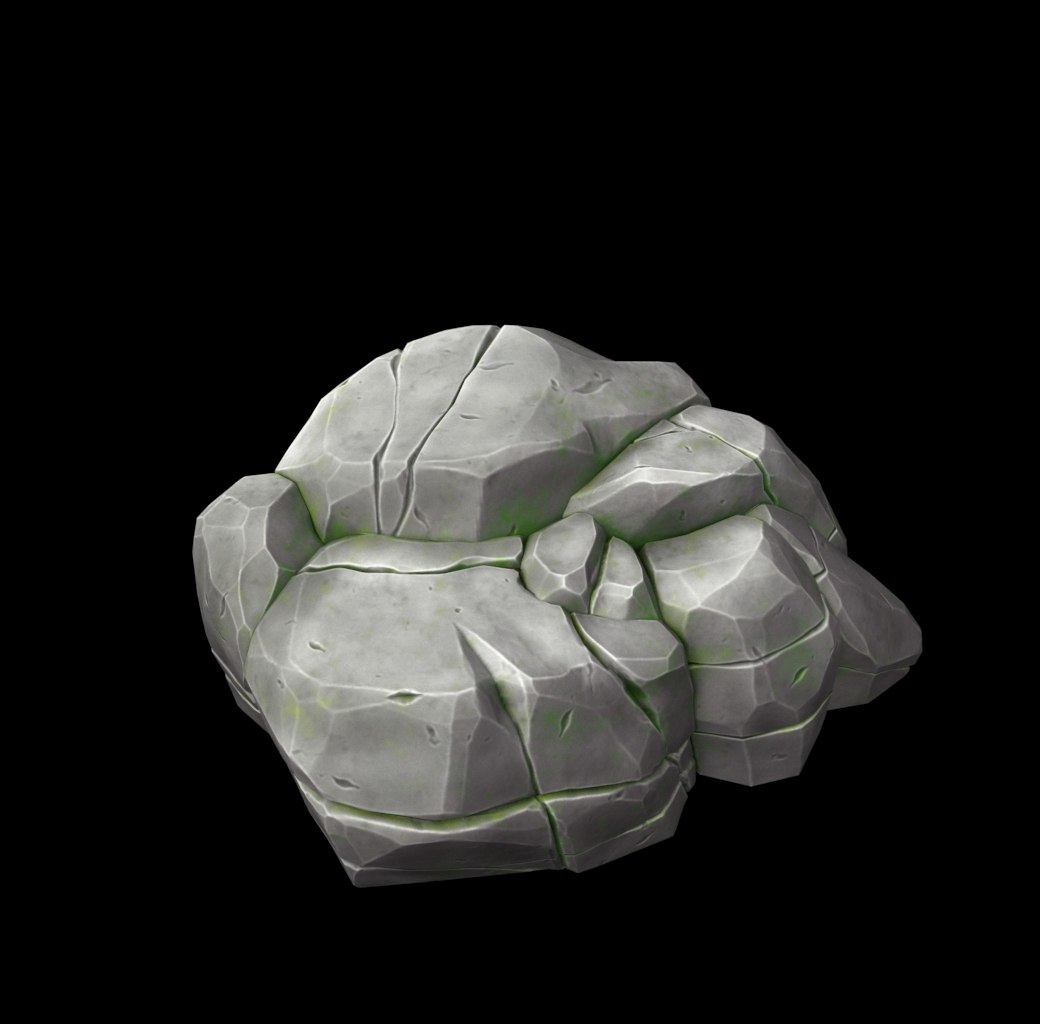 Stylized rock 3D model - TurboSquid 1486575