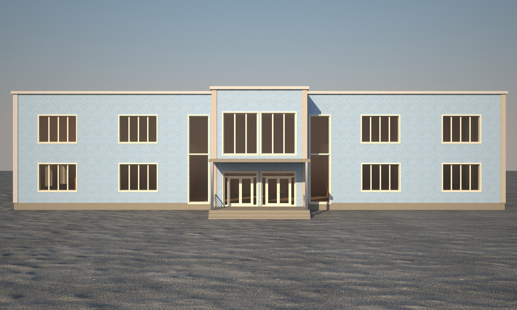 Library building 3D model - TurboSquid 1486651