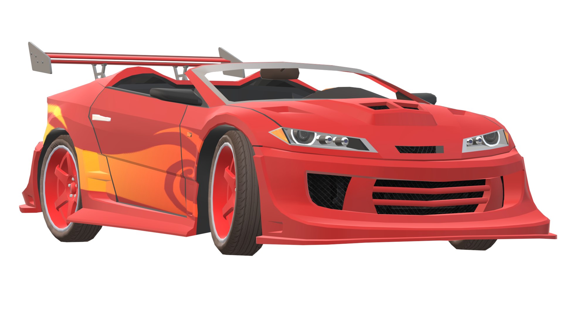 3D shift tuner red - TurboSquid 1486834