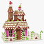 3D christmas gingerbread houses model - TurboSquid 1486870
