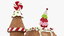 3D christmas gingerbread houses model - TurboSquid 1486870