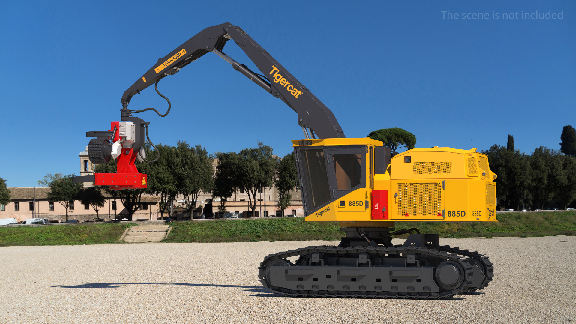 Tigercat 855d tracked harvester 3D model - TurboSquid 1487026