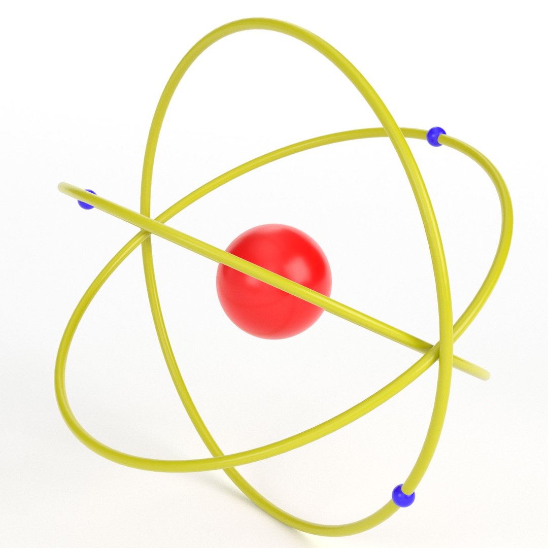 3D simplistic atom model - TurboSquid 1486966
