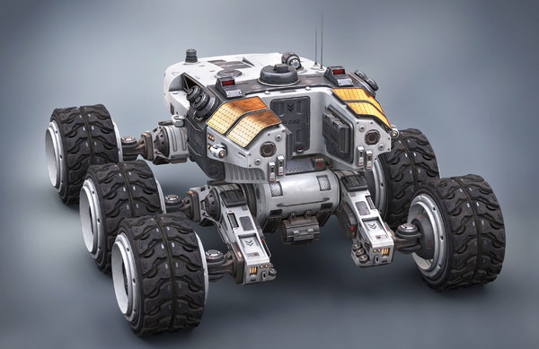Mars rover white 3D - TurboSquid 1487017