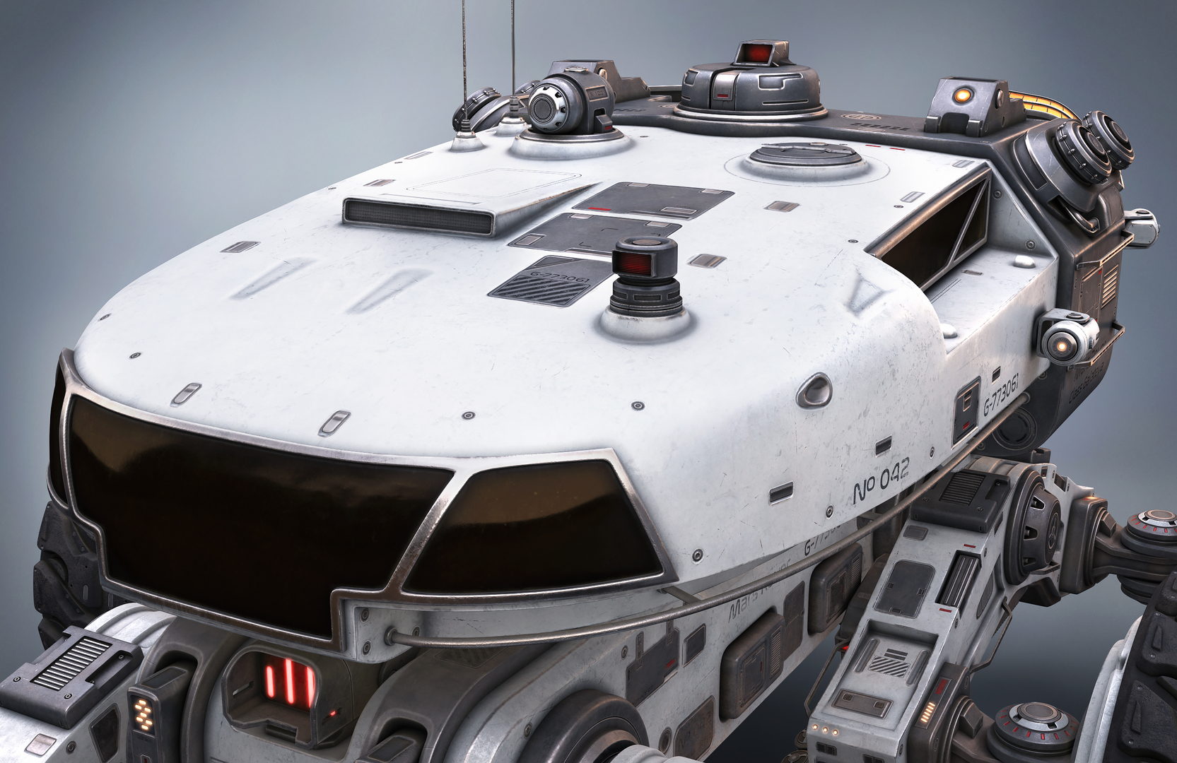 Mars rover white 3D - TurboSquid 1487017