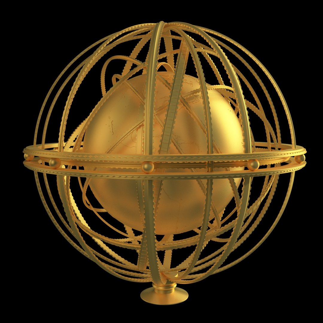 Globe galileo model - TurboSquid 1487104