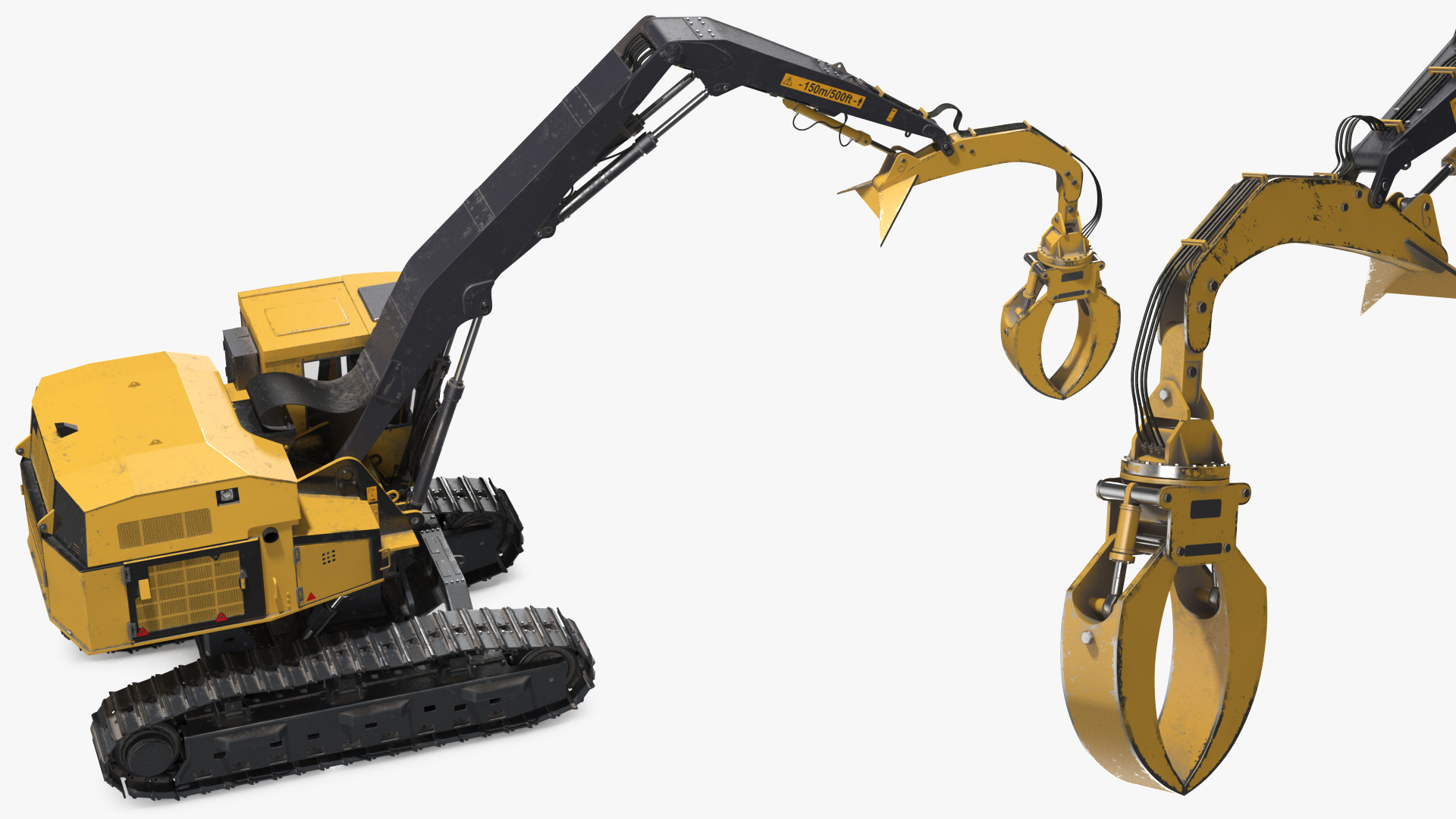 3D tracked knuckleboom loader generic - TurboSquid 1487539