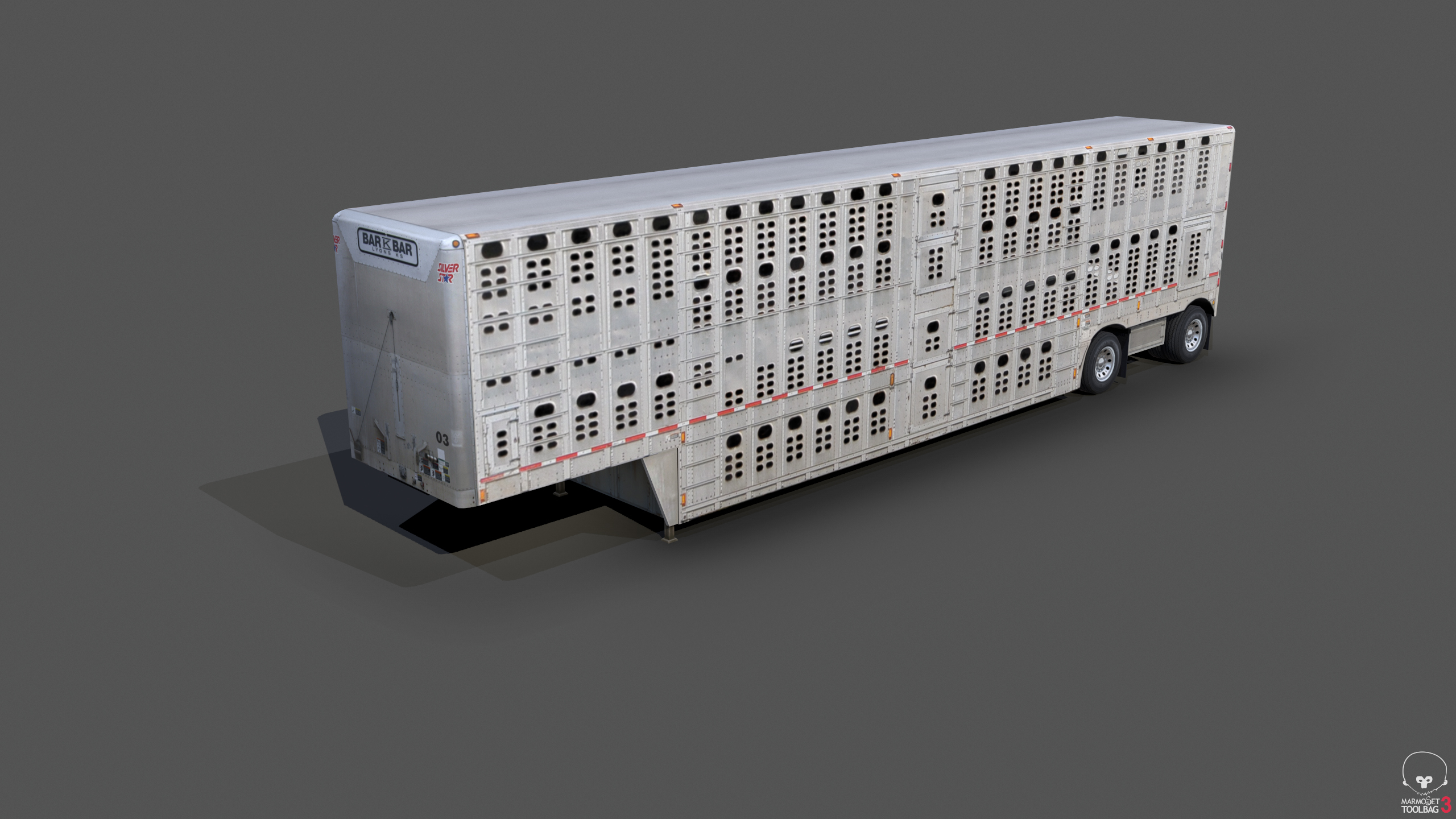 3D livestock trailer 53ft - TurboSquid 1487116